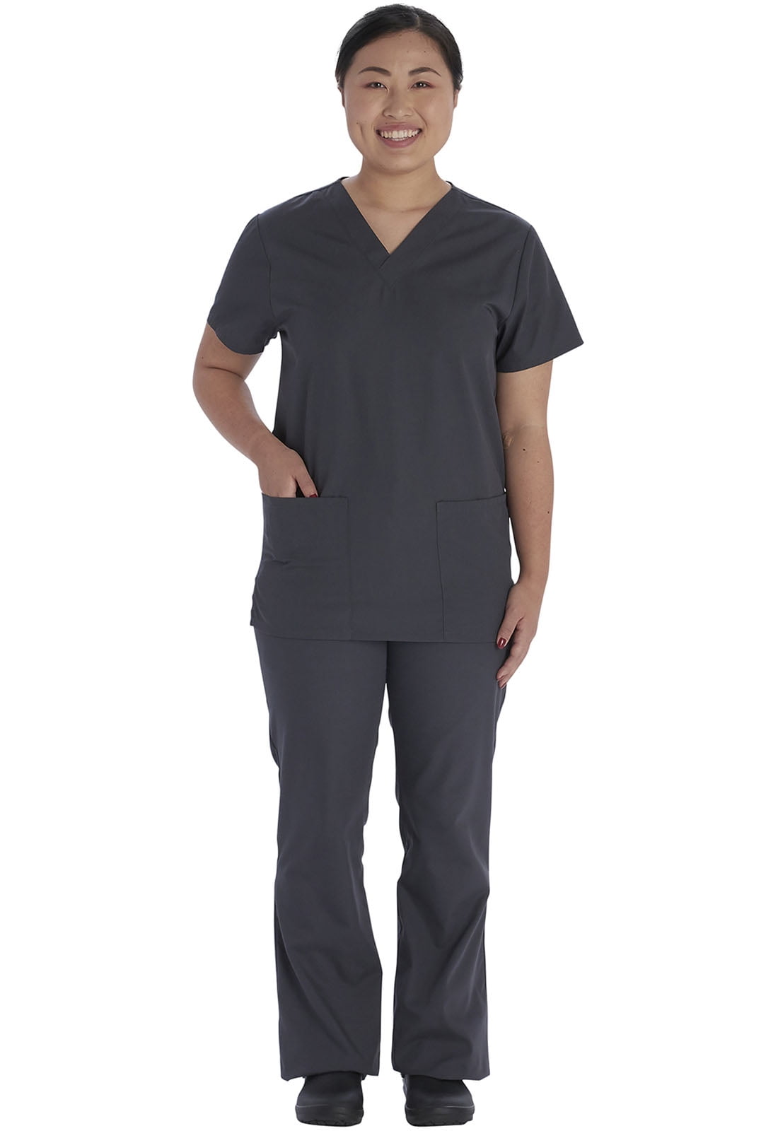 Vital Threads Men and Women Scrubs Set Top and Drawstring Pant, VT505C ...