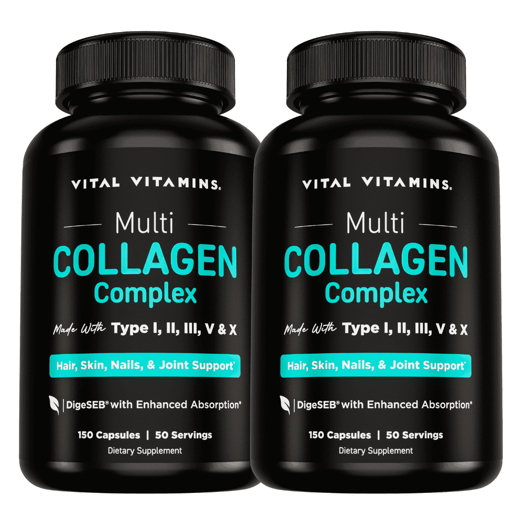 Vital Vitamins Multi Collagen Complex Capsules - Type I, II, III, V, X ...