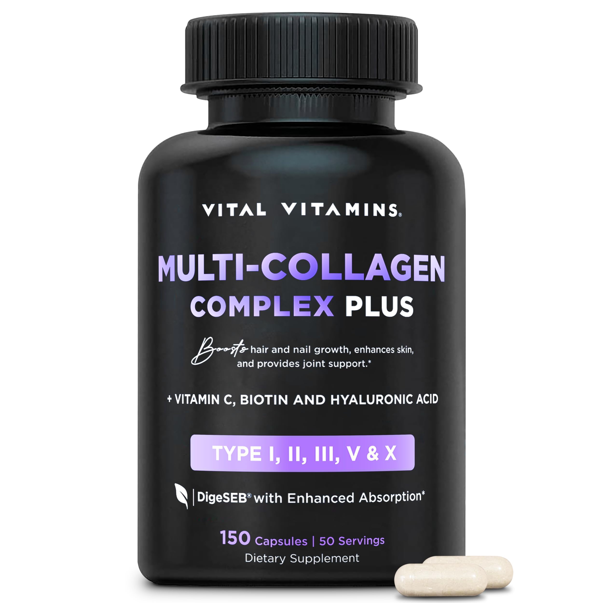 Vital Vitamins Multi Collagen Complex Plus COC1- with Biotin ...