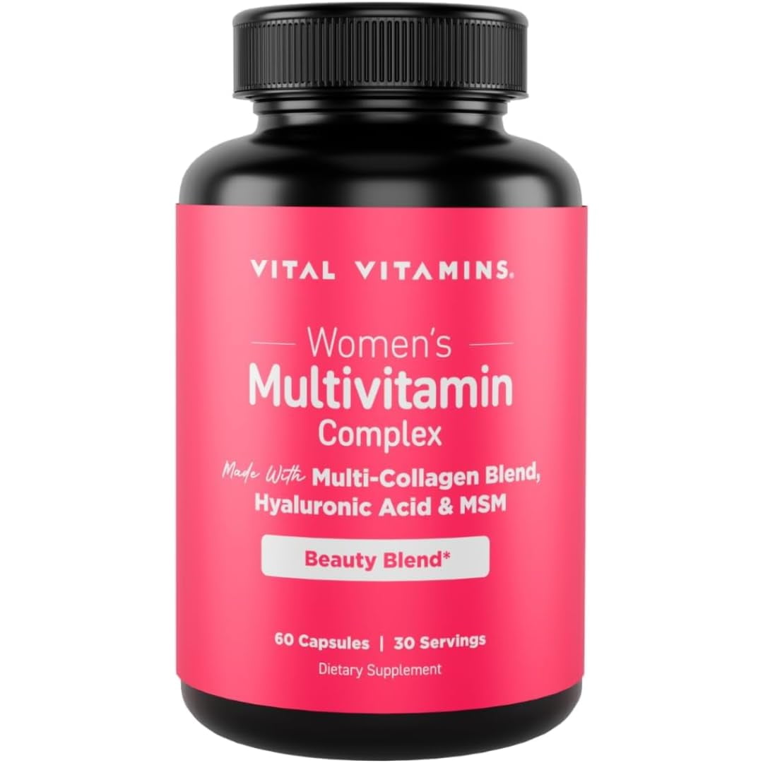 Vital Vitamins Women's Multivitamin Complex - Made with Multi-Collagen ...