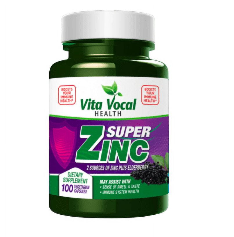 Vital Vocal Essential Supplement - Super Zinc 20 mg, 100 Vegicap for ...
