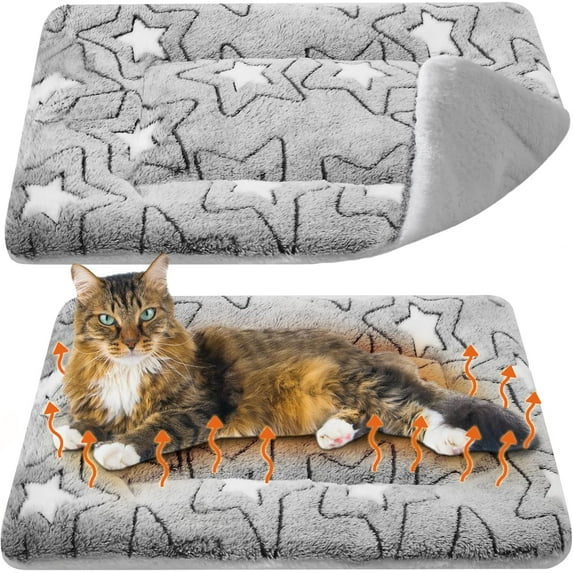 VitalCozy 2 Pack Self Warming Cat Mat Self Heating Pad Bed Reversible ...