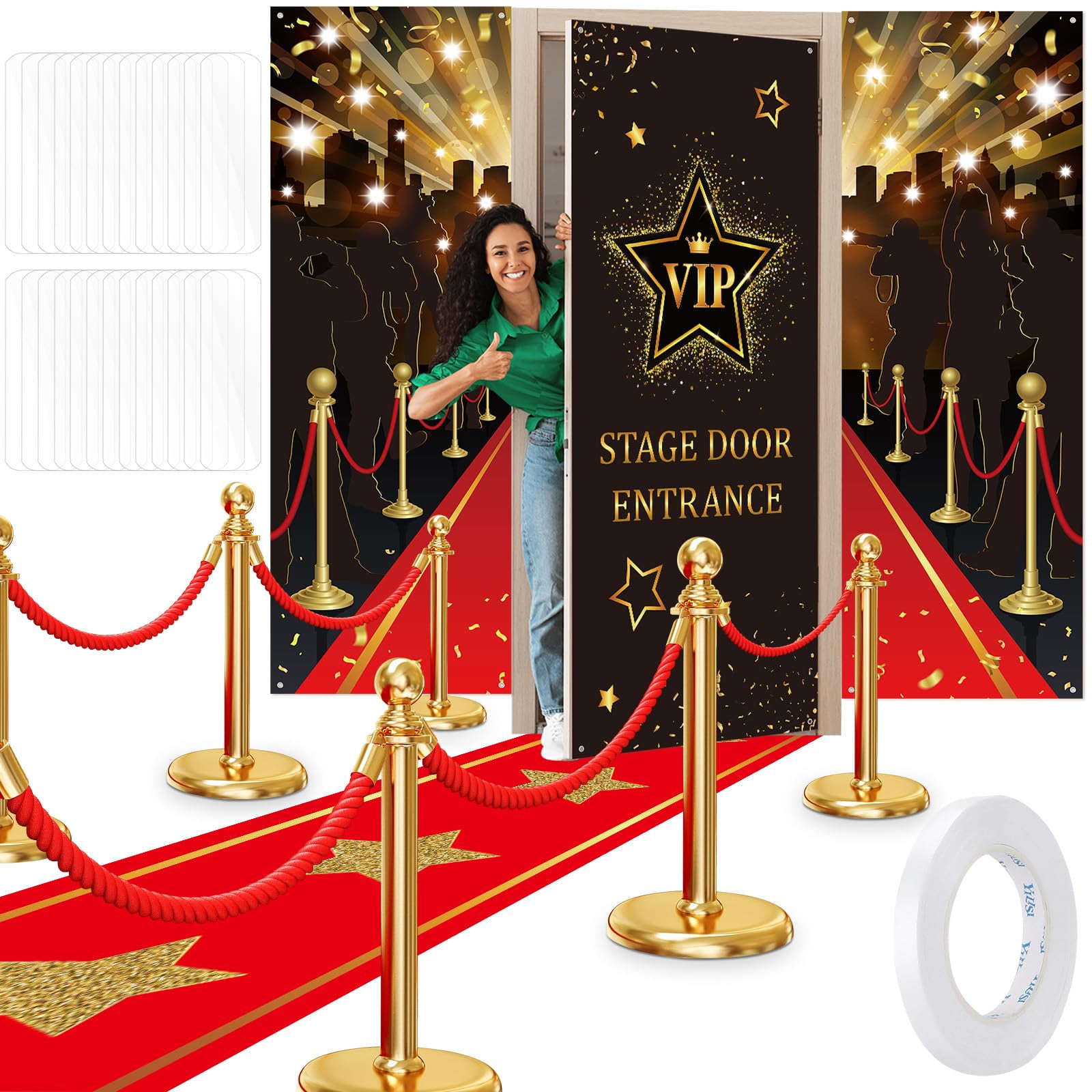 VitalCozy 4 Pcs VIP MMF7 Party Decorations VIP Stage Door Entrance ...