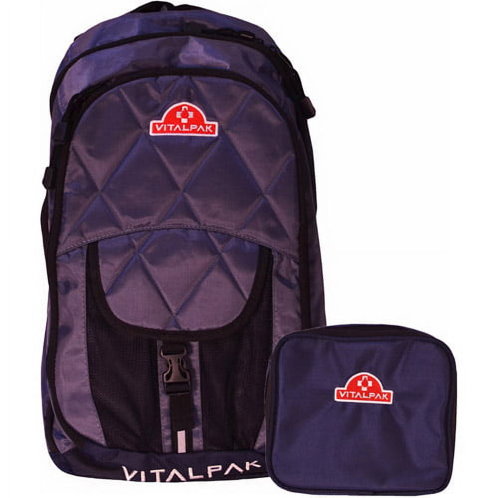VitalPak Medical Backpack with Removable, Snap-In Essentials Kit, Dark ...