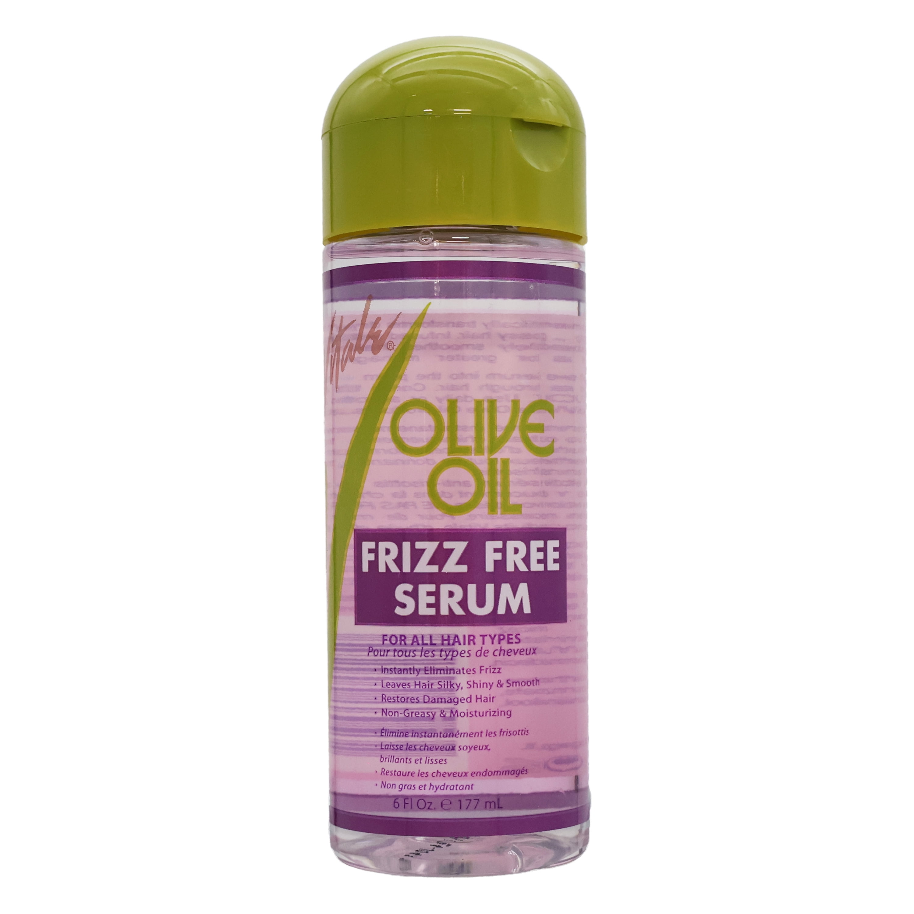 Vitale Olive Oil Frizz Free Serum, 6 Oz., Pack of 2 - Walmart.com