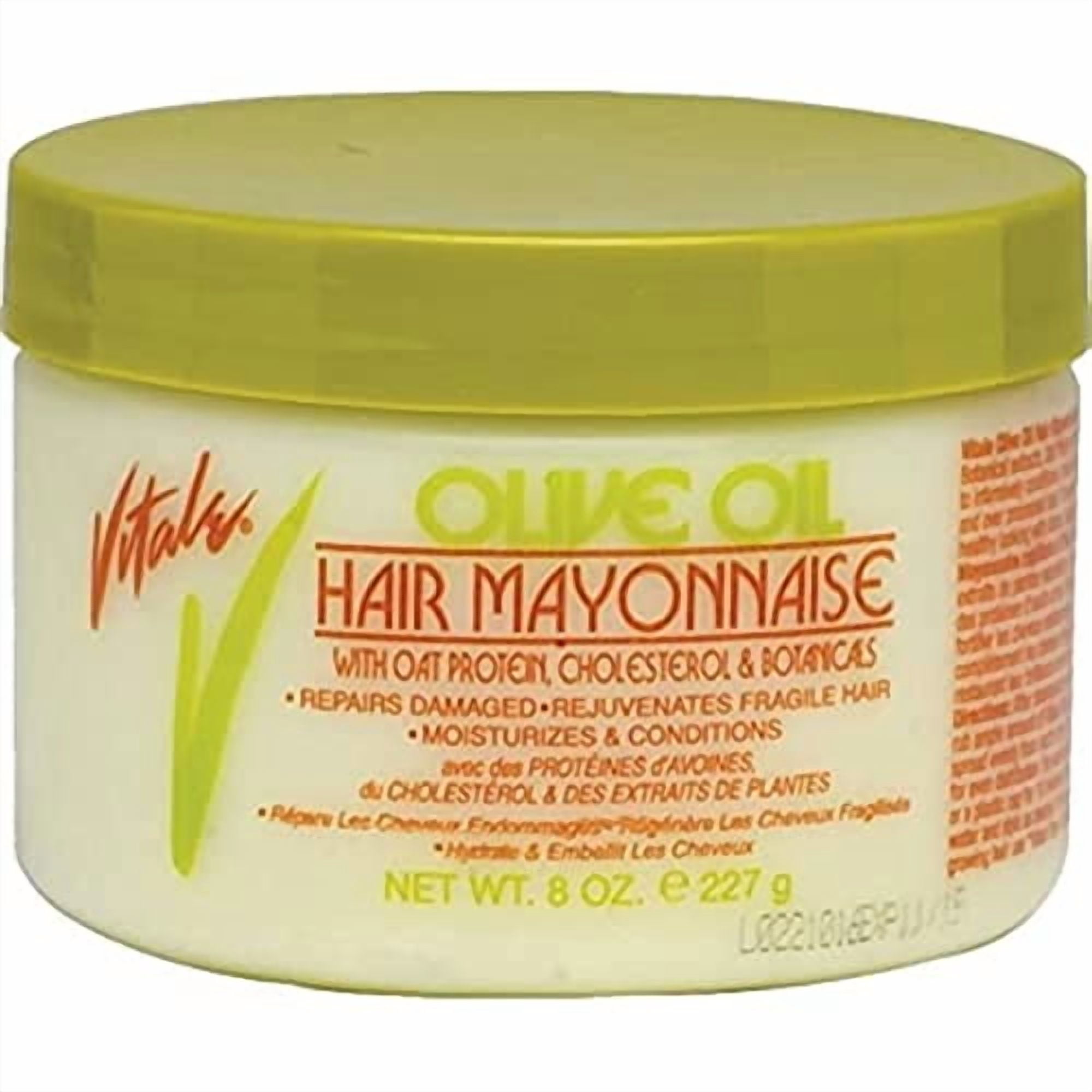 Vitale Olive Oil Hair Mayonnaise 8oz with Oat & Egg Protein and ...