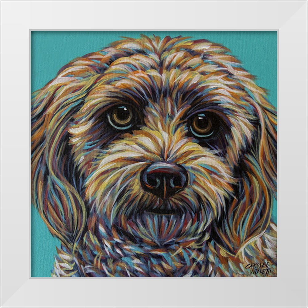 Vitaletti, Carolee 15x15 White Modern Wood Framed Museum Art Print Titled - Blue Doodle Brother ...