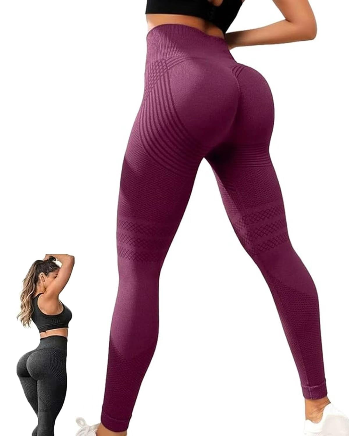 Vitaliaina 3d Circulation Boost Leggings for Women, High Waisted, Hip ...