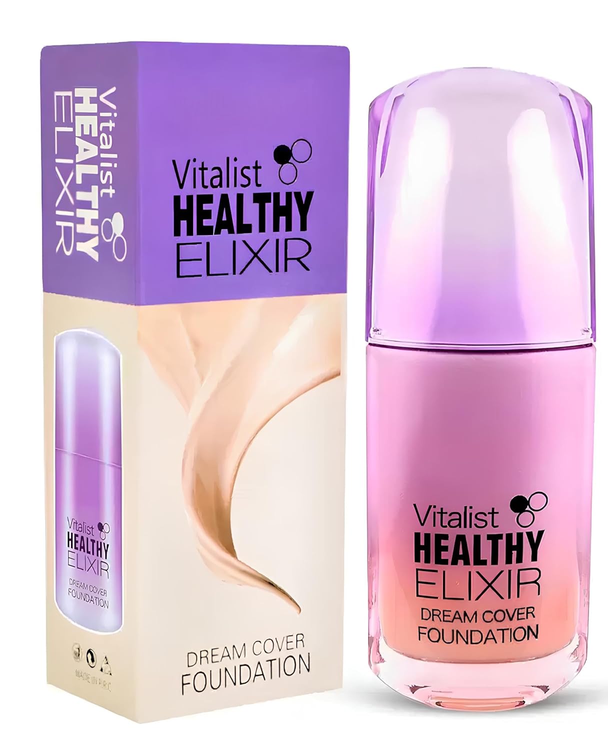 Vitalist Healthy Elixir Dream Cover Foundation Lightweight Waterproof ...