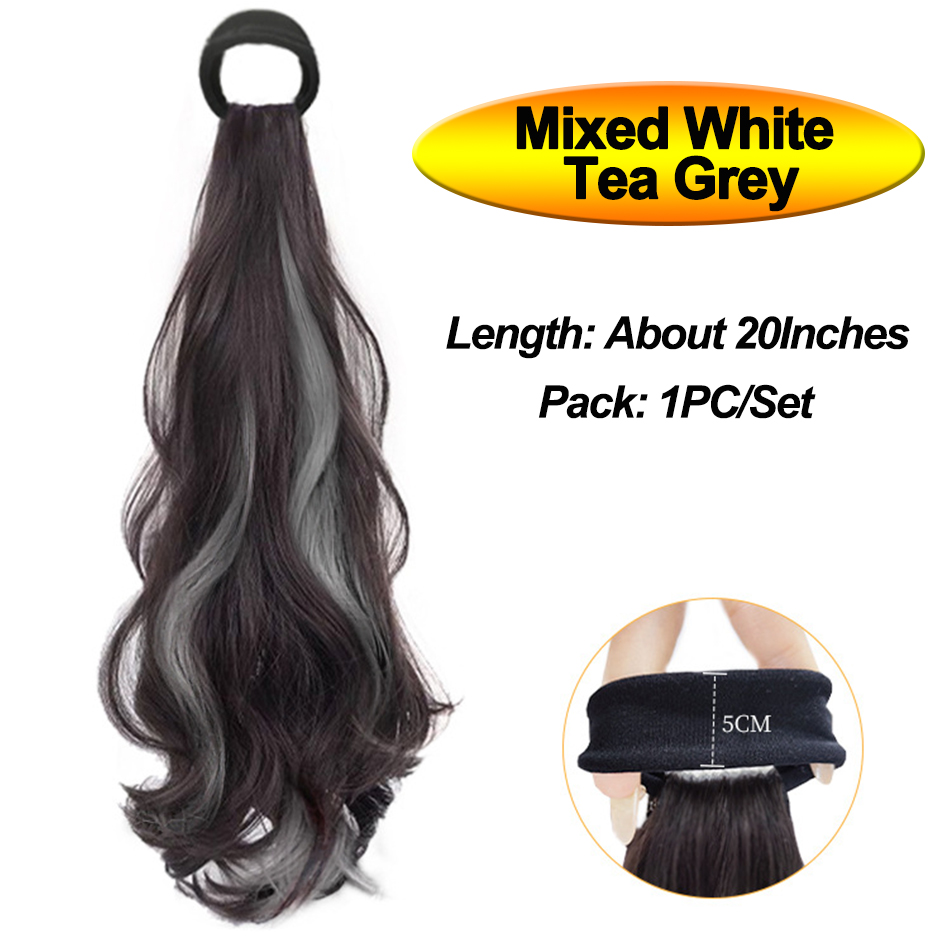 Vitality Synthetic Wig Ponytail Long Wavy Ponytail Hair With High ...