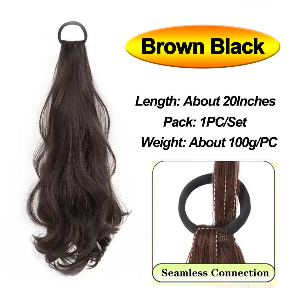 Vitality Synthetic Wig Ponytail Long Wavy Ponytail Hair With High ...