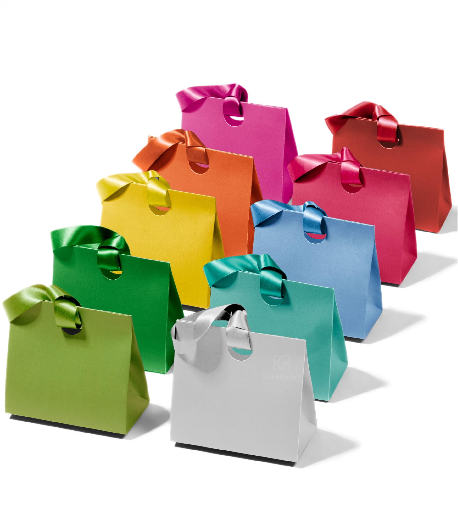 Vitalizart Paper Gift Bags DEF29 With Ribbon Handles Assorted Colors ...