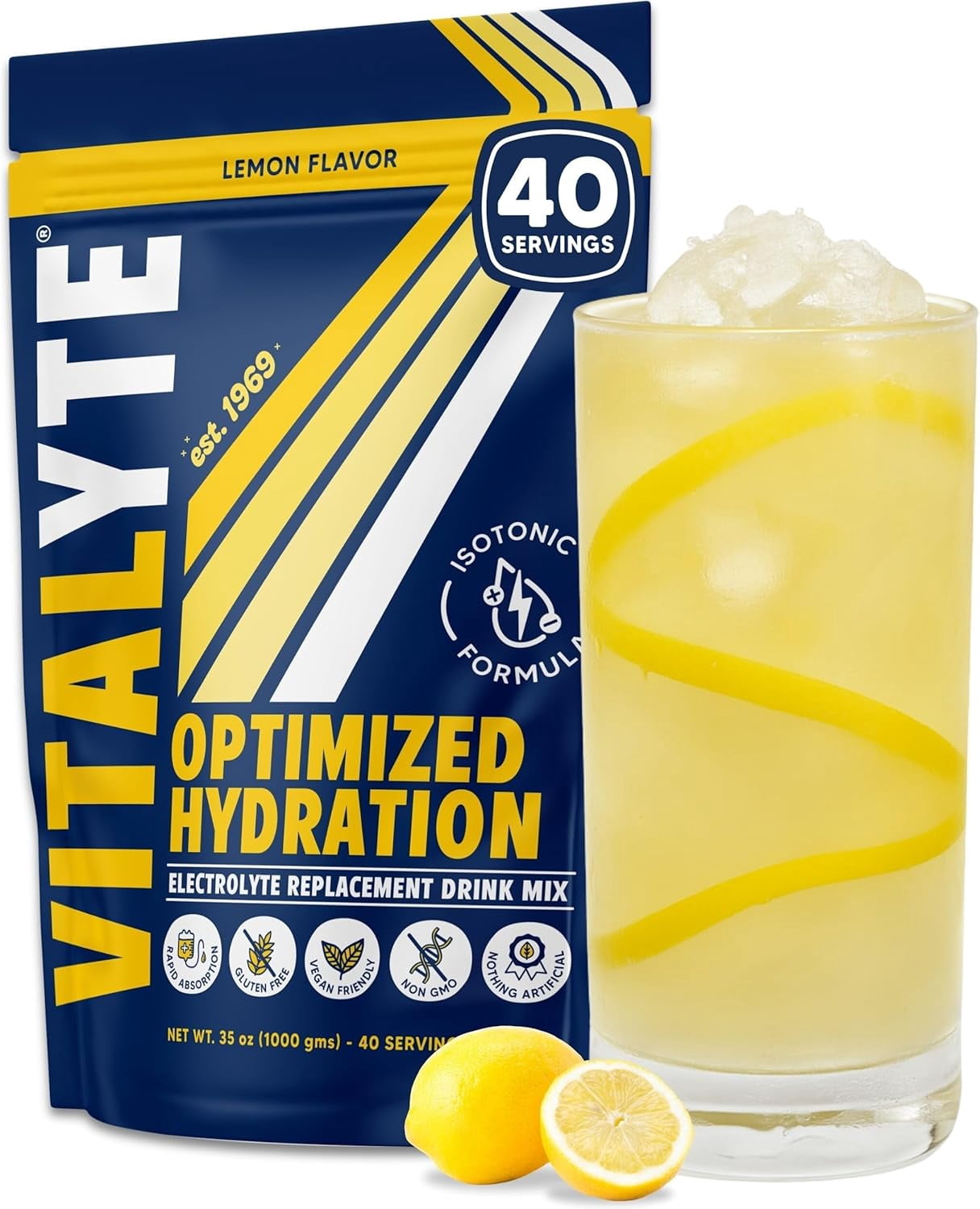 Vitalyte Hydration Electrolyte Replacement Powder Drink Mix, 40 ...