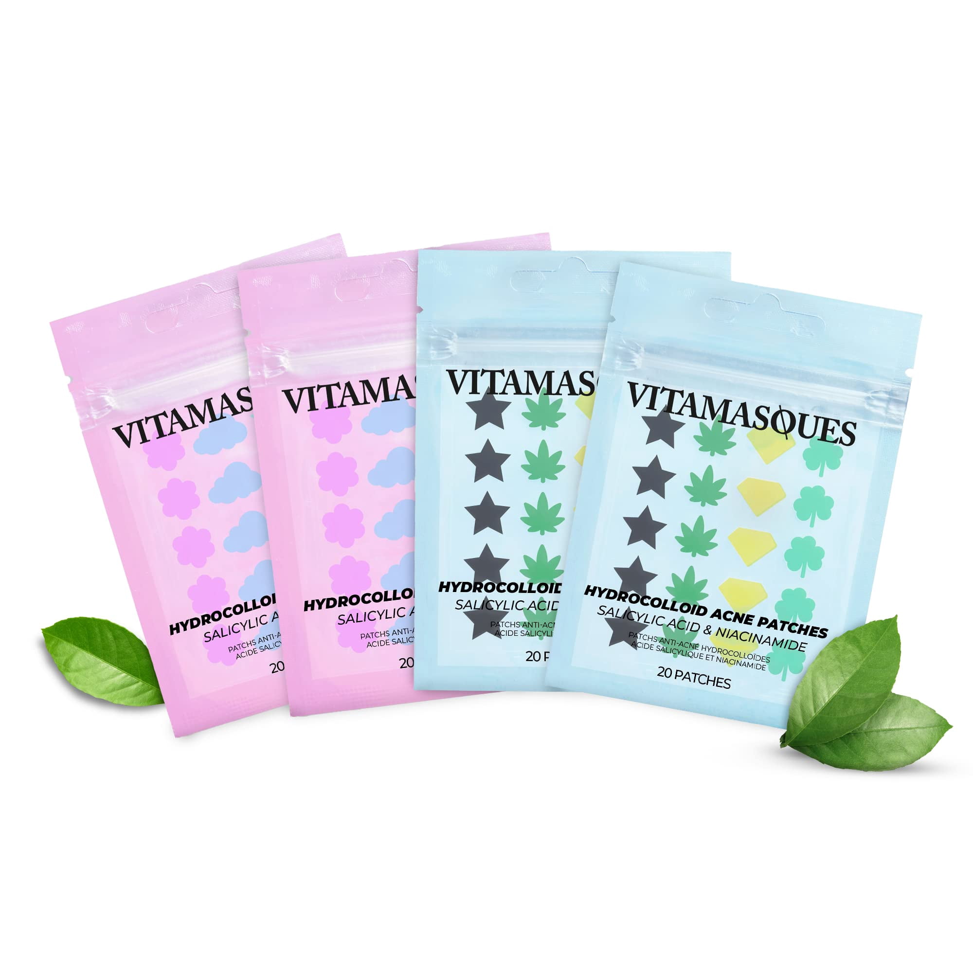 Vitamasques Acne Patch Face BCA3 Mask Set, 4-Pack - Hydrocolloid ...