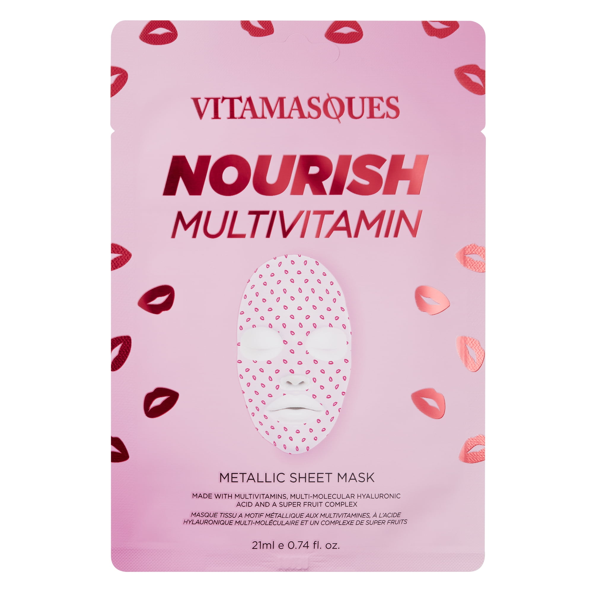 Vitamasques Multivitamin Metallic Mask for All Skin Types, Nourish, One ...