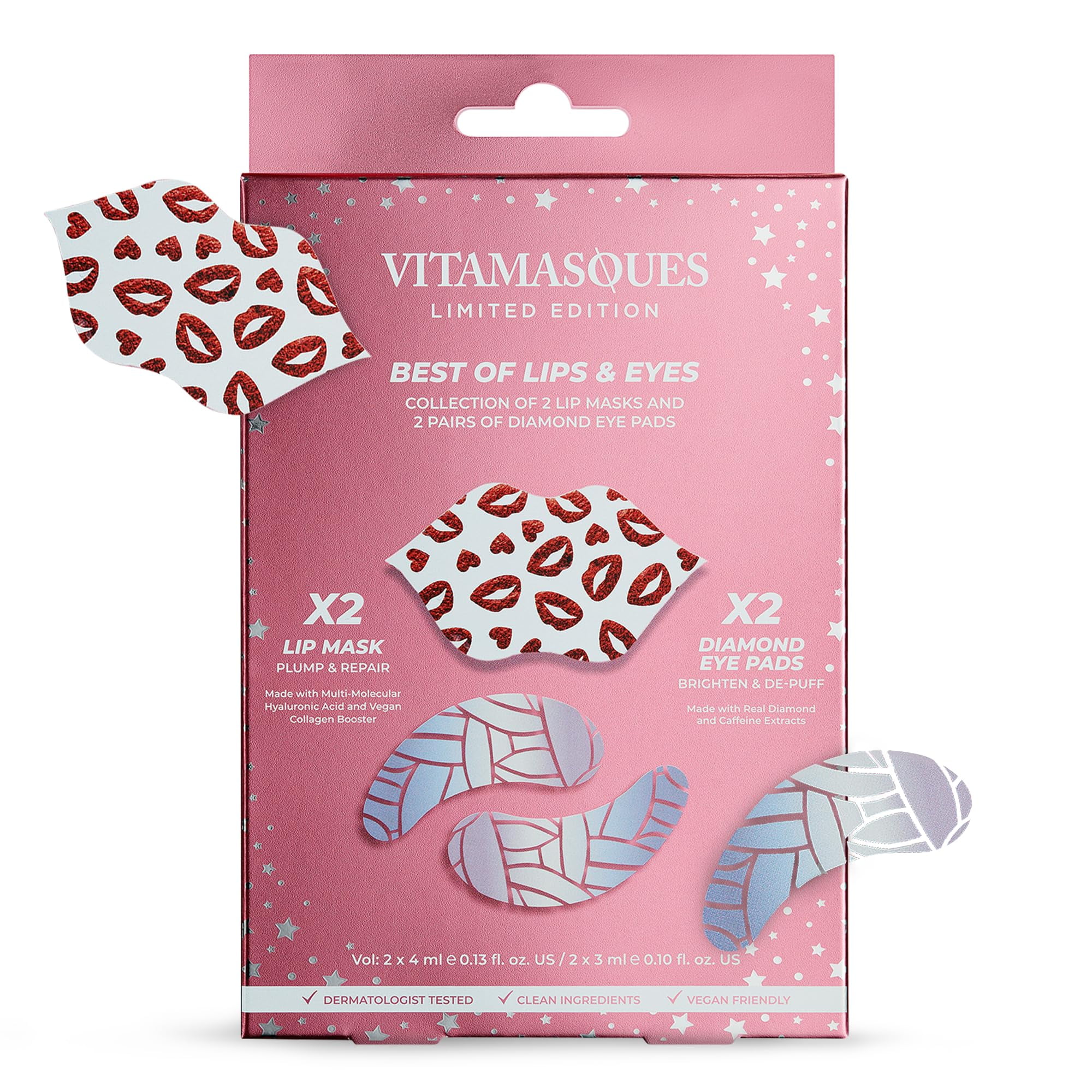Vitamasques Under Eye Patches OIF8 & Lip Mask Sheets, Best of Eyes ...