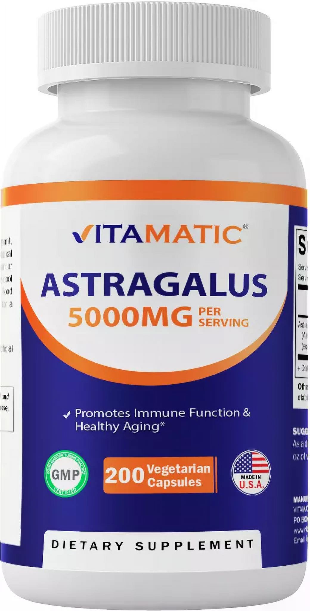 Vitamatic_Astragalus_Capsules_5000mg_Supplement_-_200_Count - Walmart.com