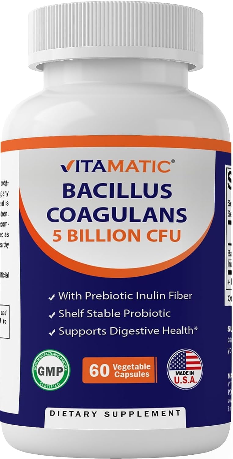 Vitamatic Bacillus Coagulans Shelf Stable Probiotic Supplement ...
