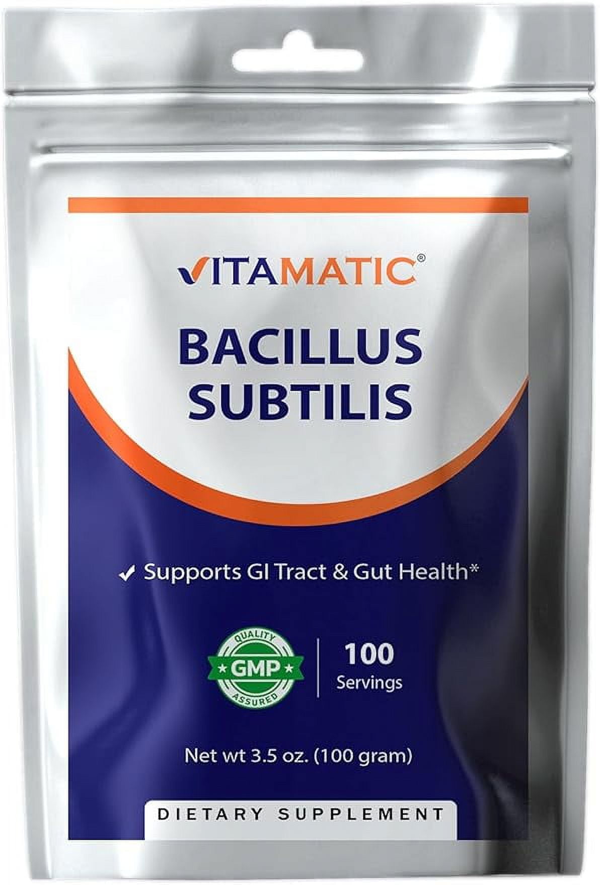 Vitamatic Bacillus Subtilis Pure Powder Probiotic Powder - Gut Health ...