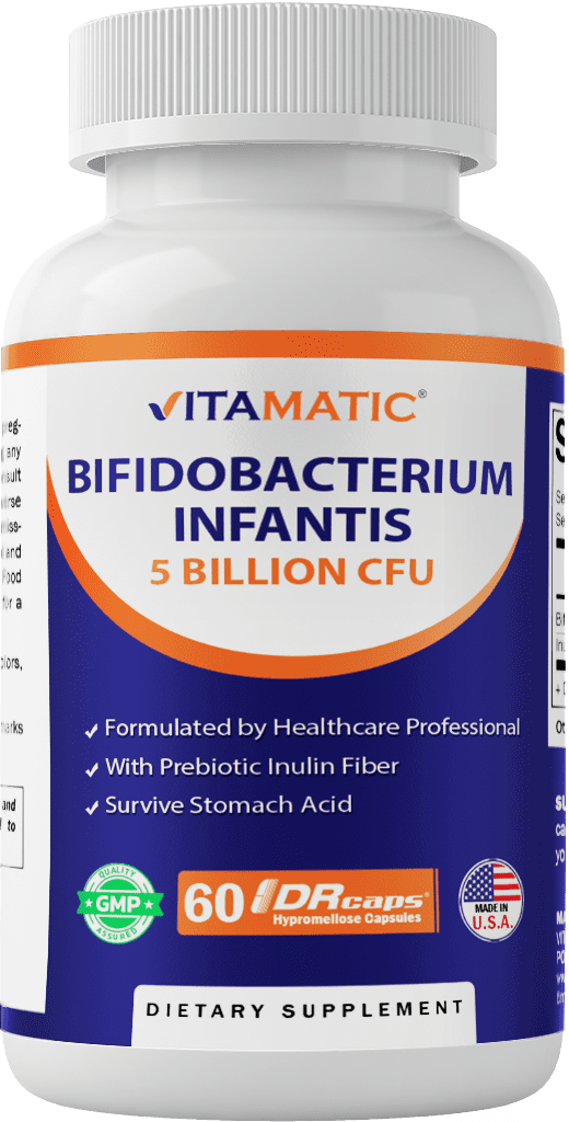 Vitamatic Bifidobacterium Infantis - 5 Billion per DR Capsule - 60 ...