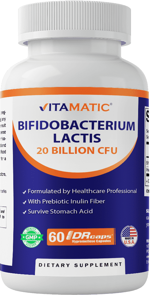 Vitamatic Bifidobacterium lactis - 20 Billion per DR Capsule - 60 Count ...