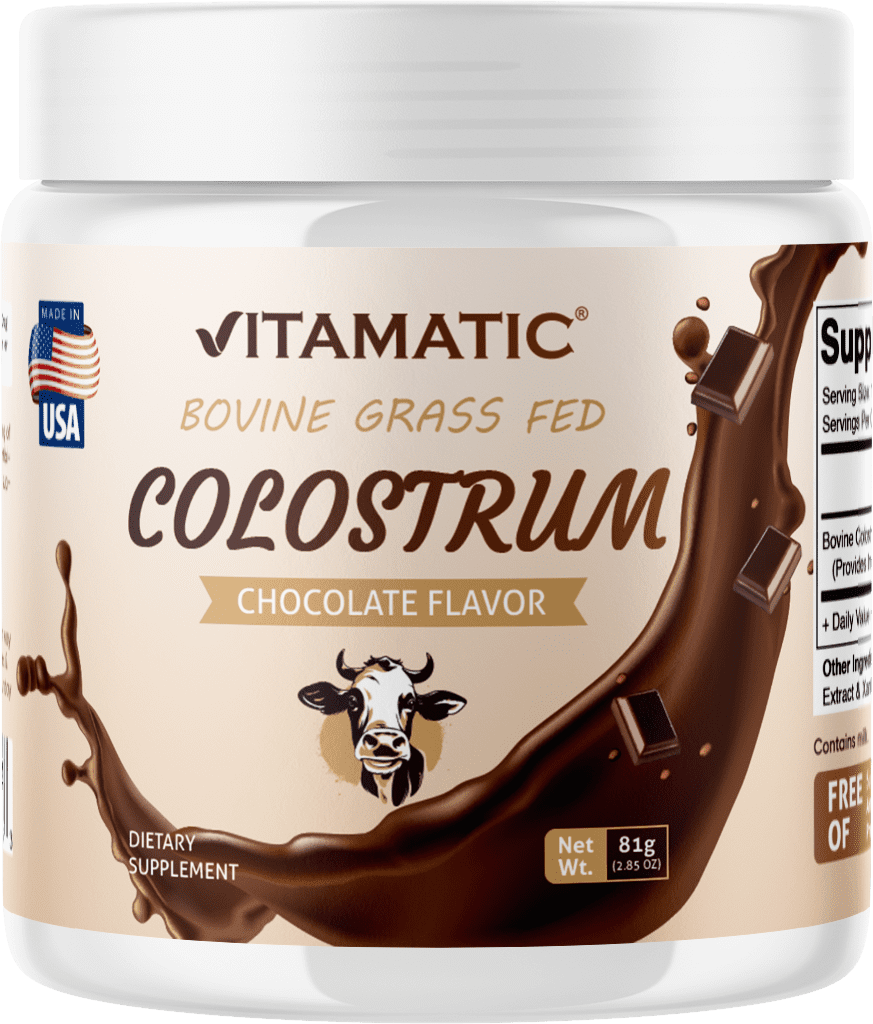 Vitamatic Bovine Colostrum Powder - Supplement for Gut Health, Hair ...