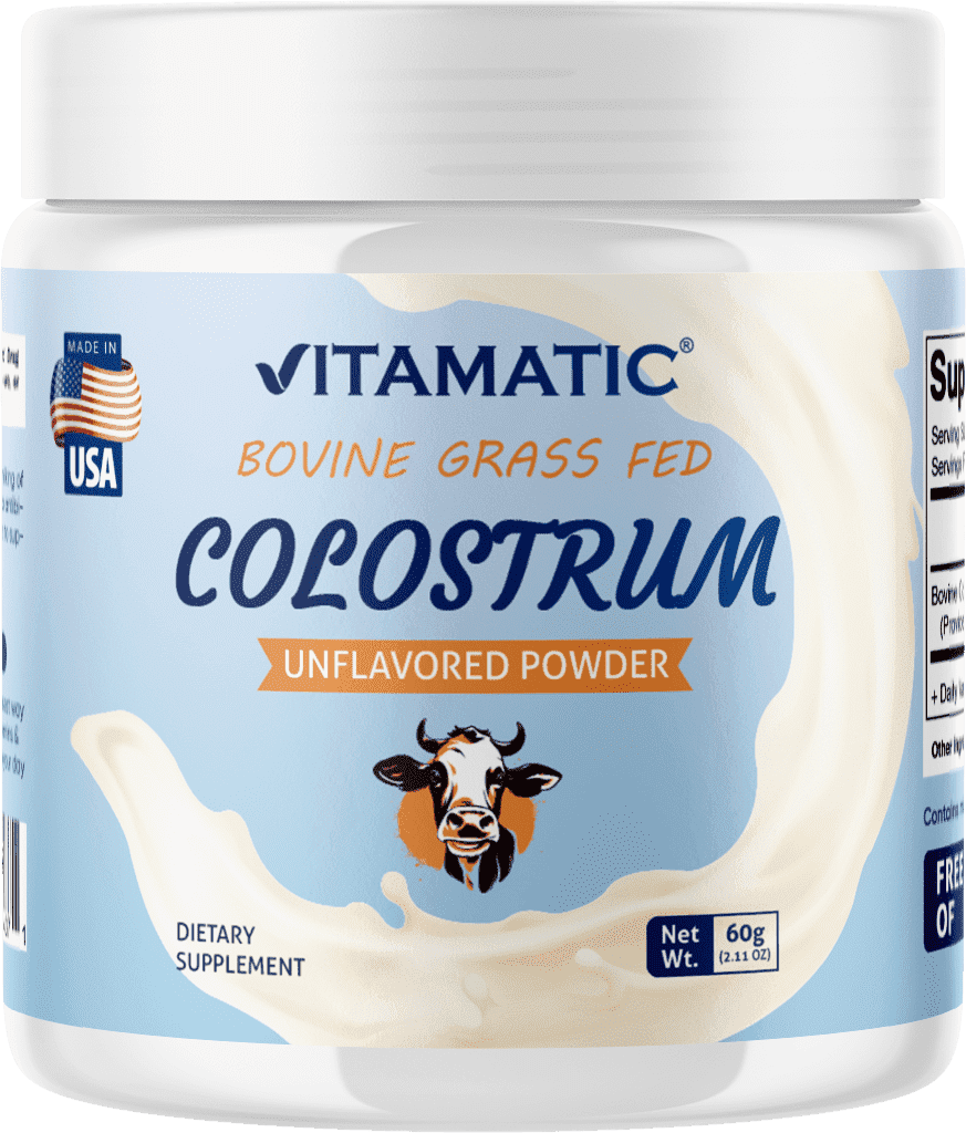 Vitamatic Bovine Colostrum Powder - Supplement for Gut Health, Hair ...