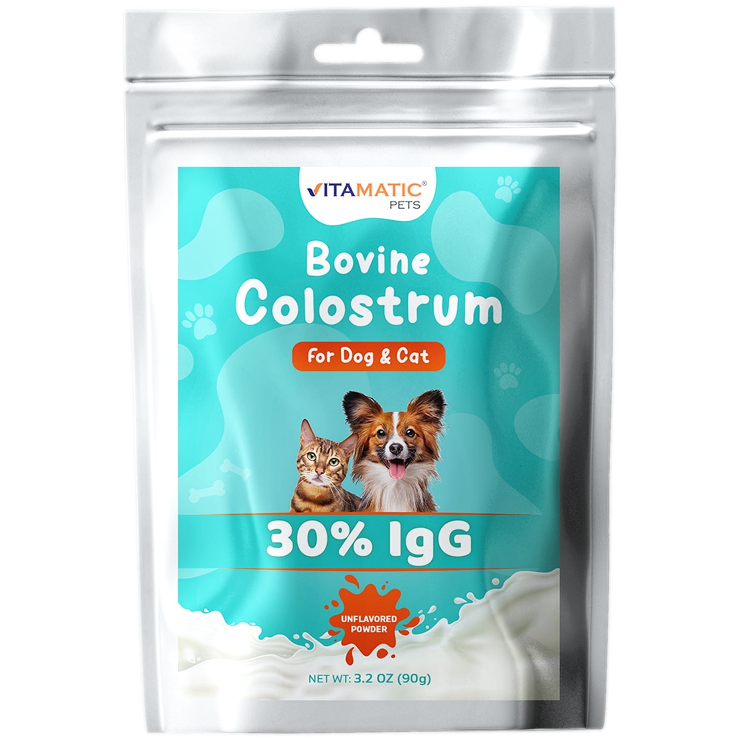 Vitamatic Bovine Colostrum for Dogs and Cats, 90 Grams, 30% ...