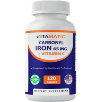 FERGON RESTORE Chewable Iron Tablets 27mg, Gluten-Free, Vegan, Orange ...