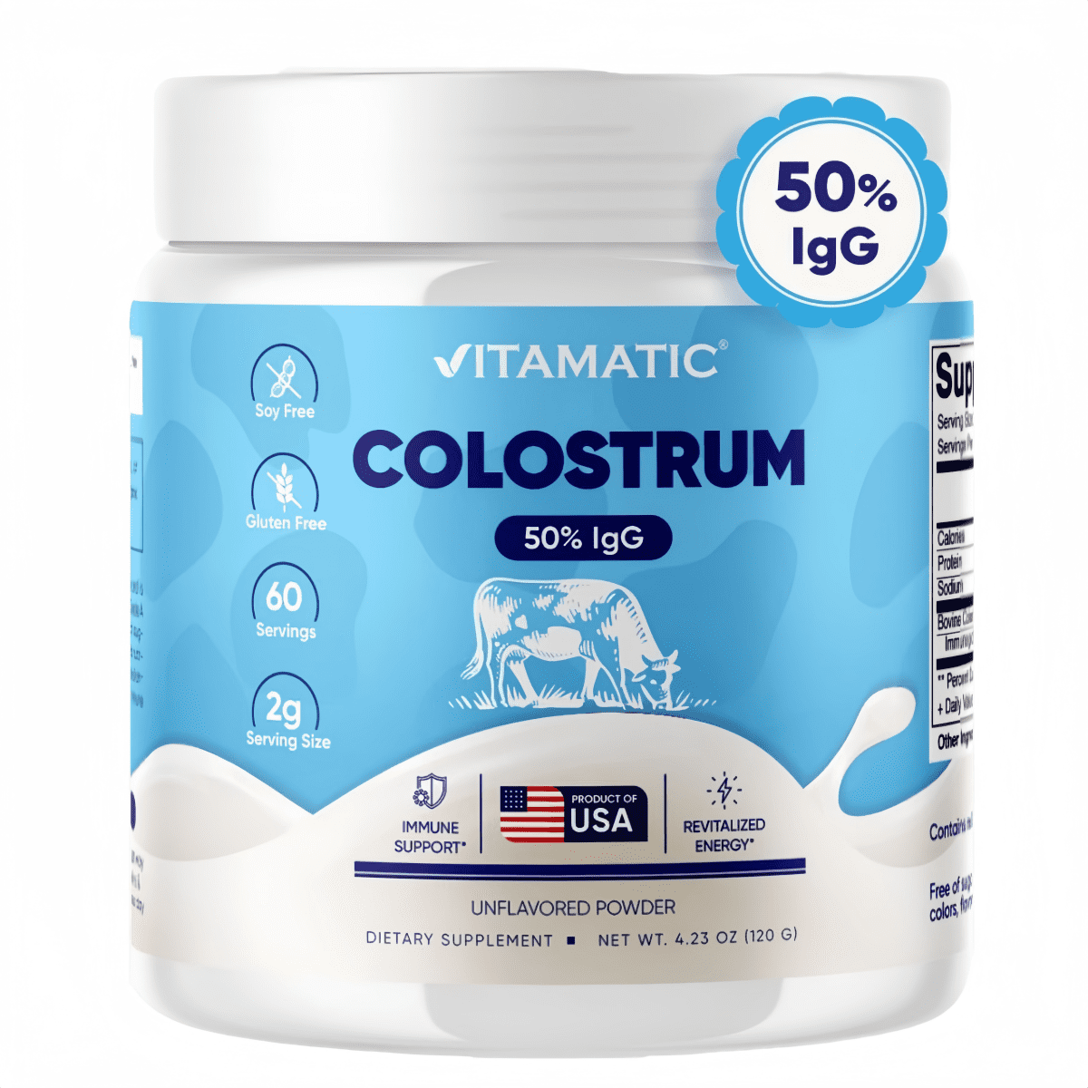 Vitamatic Colostrum 50% IGG - Walmart.com
