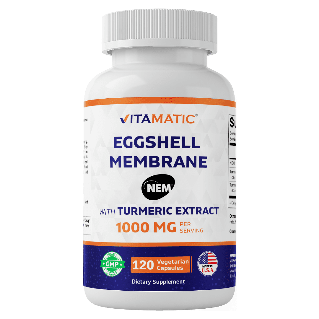 Vitamatic Eggshell Membrane (NEM) with Turmeric Extract | 1000 mg Per ...