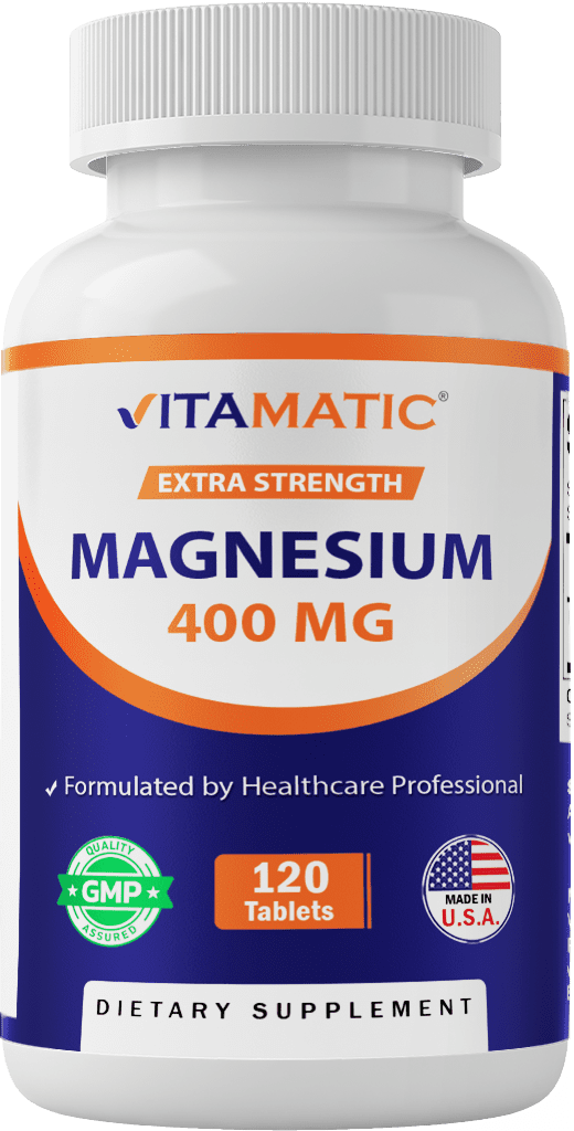 Vitamatic Extra Stregth Magnesium Oxide 400 mg 120 Vegetarian Tablets ...