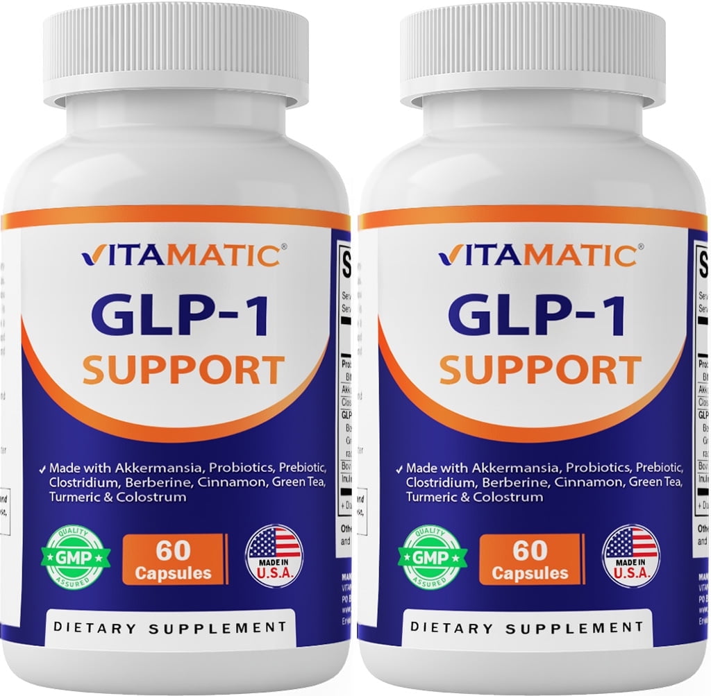 Vitamatic GLP-1 Support Supplement for Men & Women 60 Capsules - Made ...