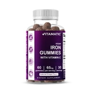 Nature’s Craft Chewable Iron Gummies for Adults - 45mg High Strength ...