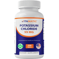 Kal Potassium Chloride 99mg Supplement for Bones Heart Muscles Nerves ...