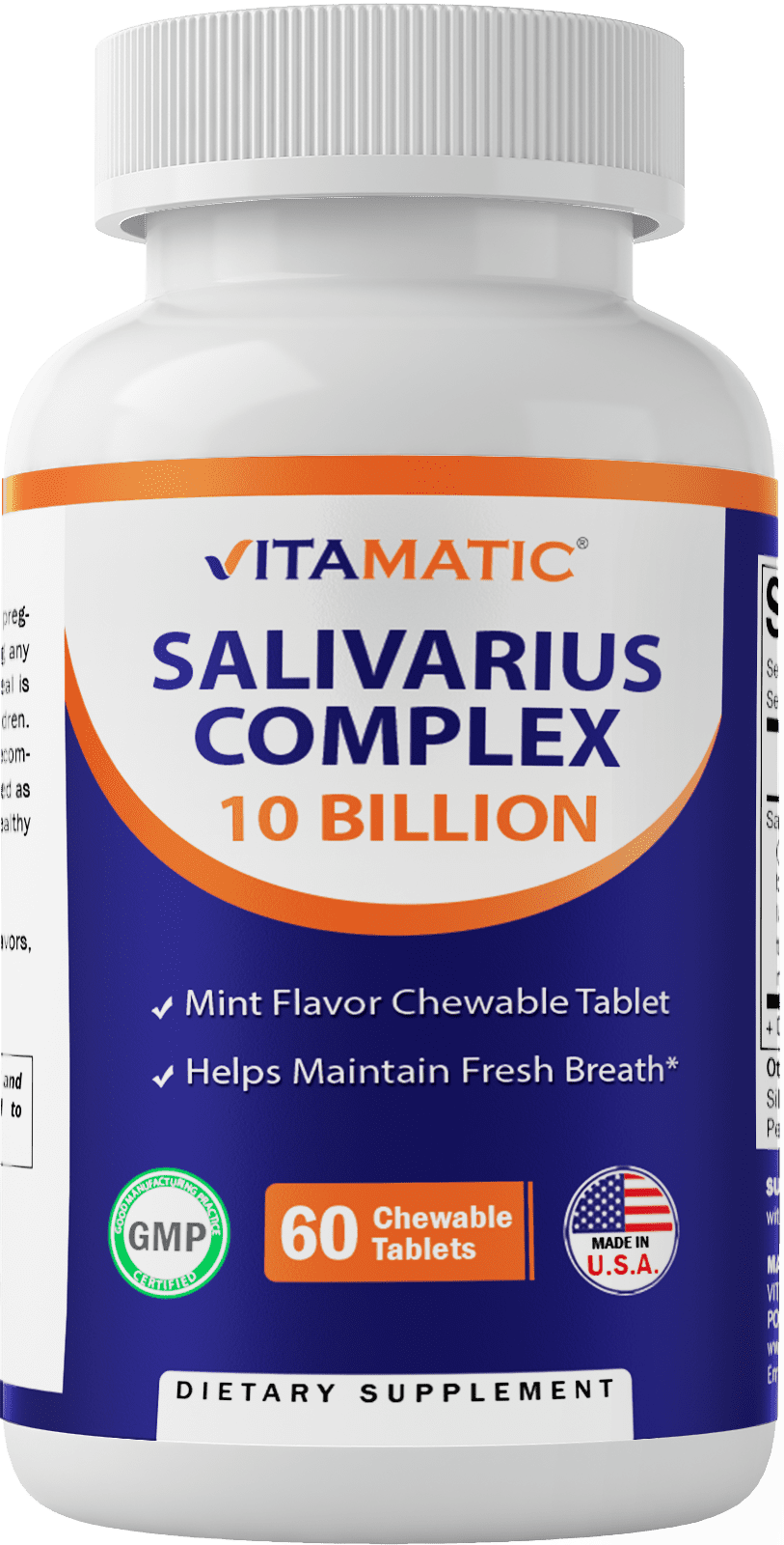 Vitamatic Salivarius Complex 10 Billion Chewable Mint Flavored Tablet ...