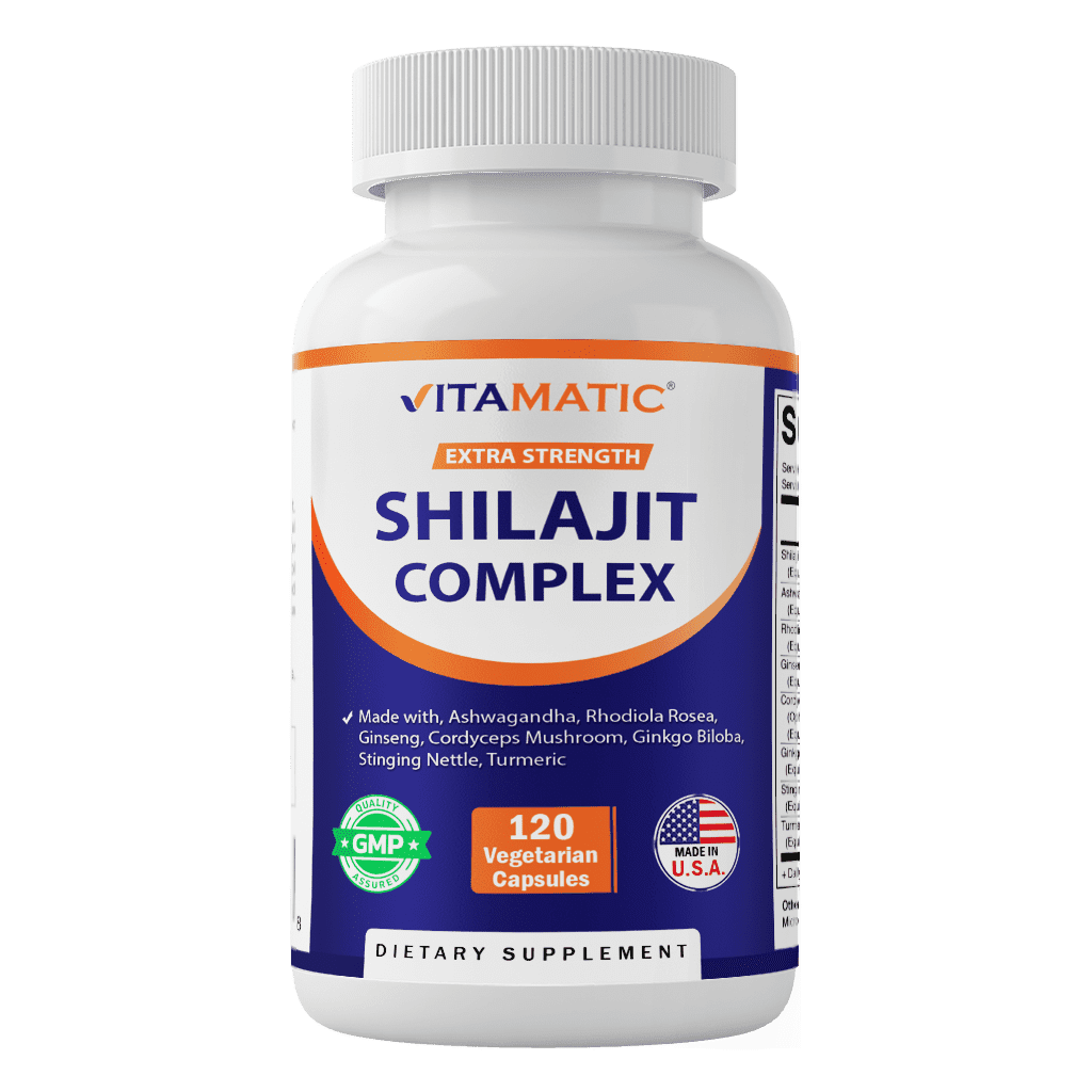 Vitamatic Shilajit Complex Capsules, 9000mg Equivalent, with ...