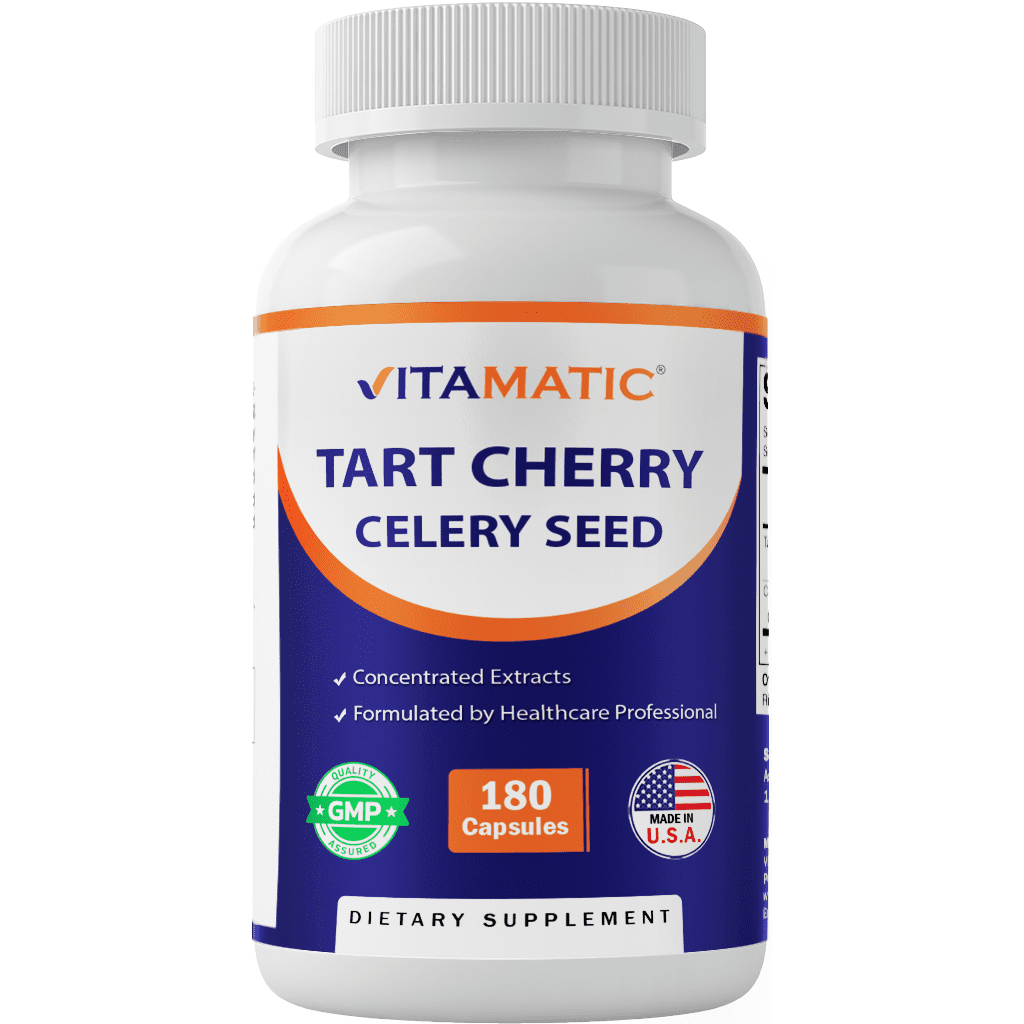 Vitamatic Tart Cherry with Celery Seed Concentrated Extracts - 18,000mg ...