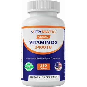 Nutricost Vitamin D2 Supplement, 2000 IU, 240 Capsules, Bone and Immune ...