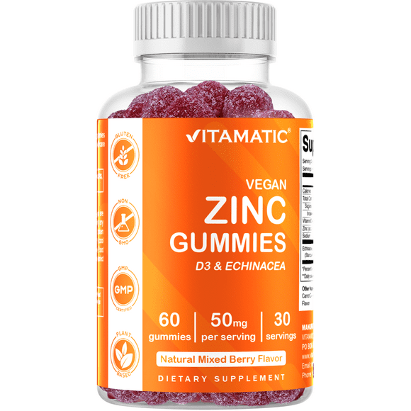Vitamatic Zinc 50mg Gummies - 60 Vegan Gummies