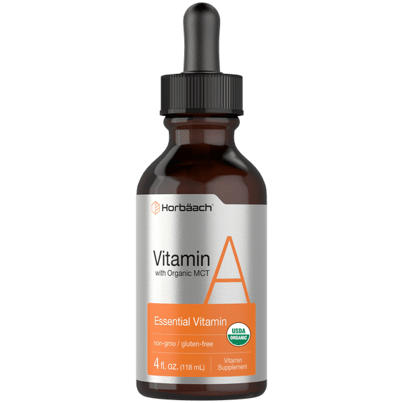 Vitamin A Liquid | 4 fl oz | For Men and Women | by Horbäach - Walmart.com