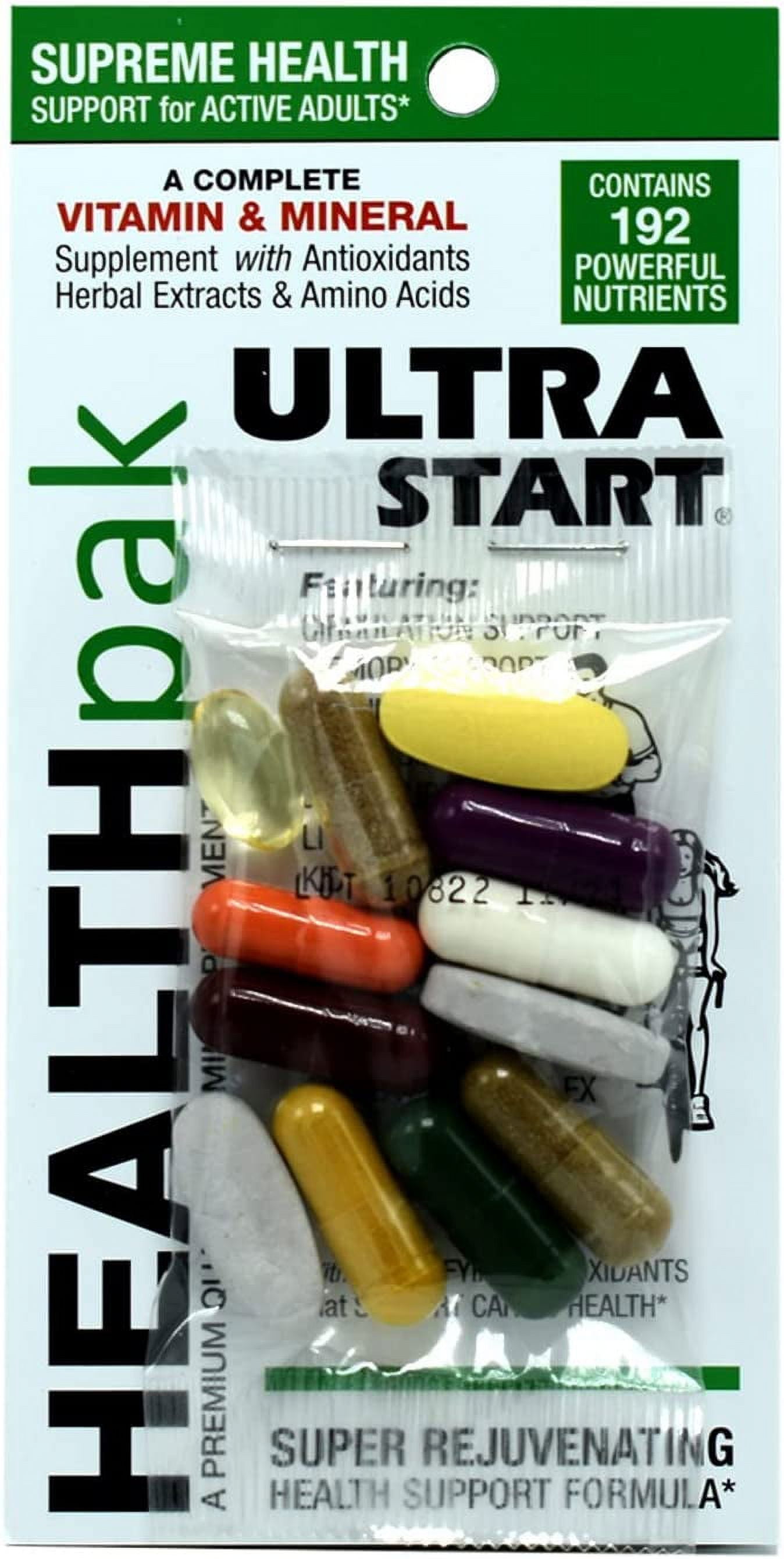 Vitamin Antioxidants Supplement Refill Ultra Start 24 Pack - Walmart.com