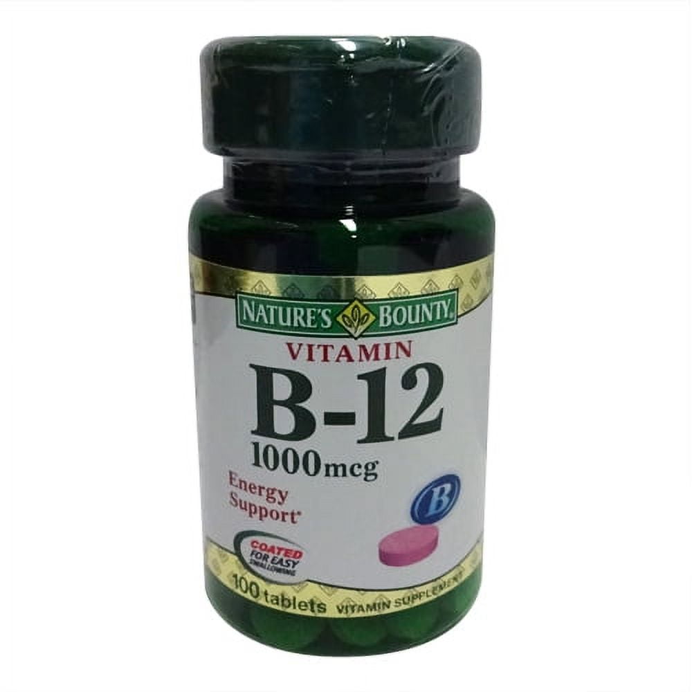 Vitamin B-12 1000 Mcg Tablets, By Natures Bounty - 100 Tablets ...