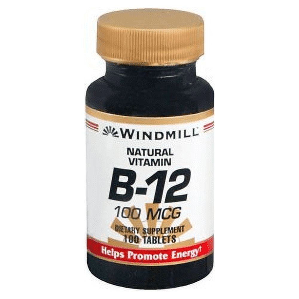 Vitamin B-12 Tabs 100 Mcg Wmill Size: 100 - Walmart Business Supplies