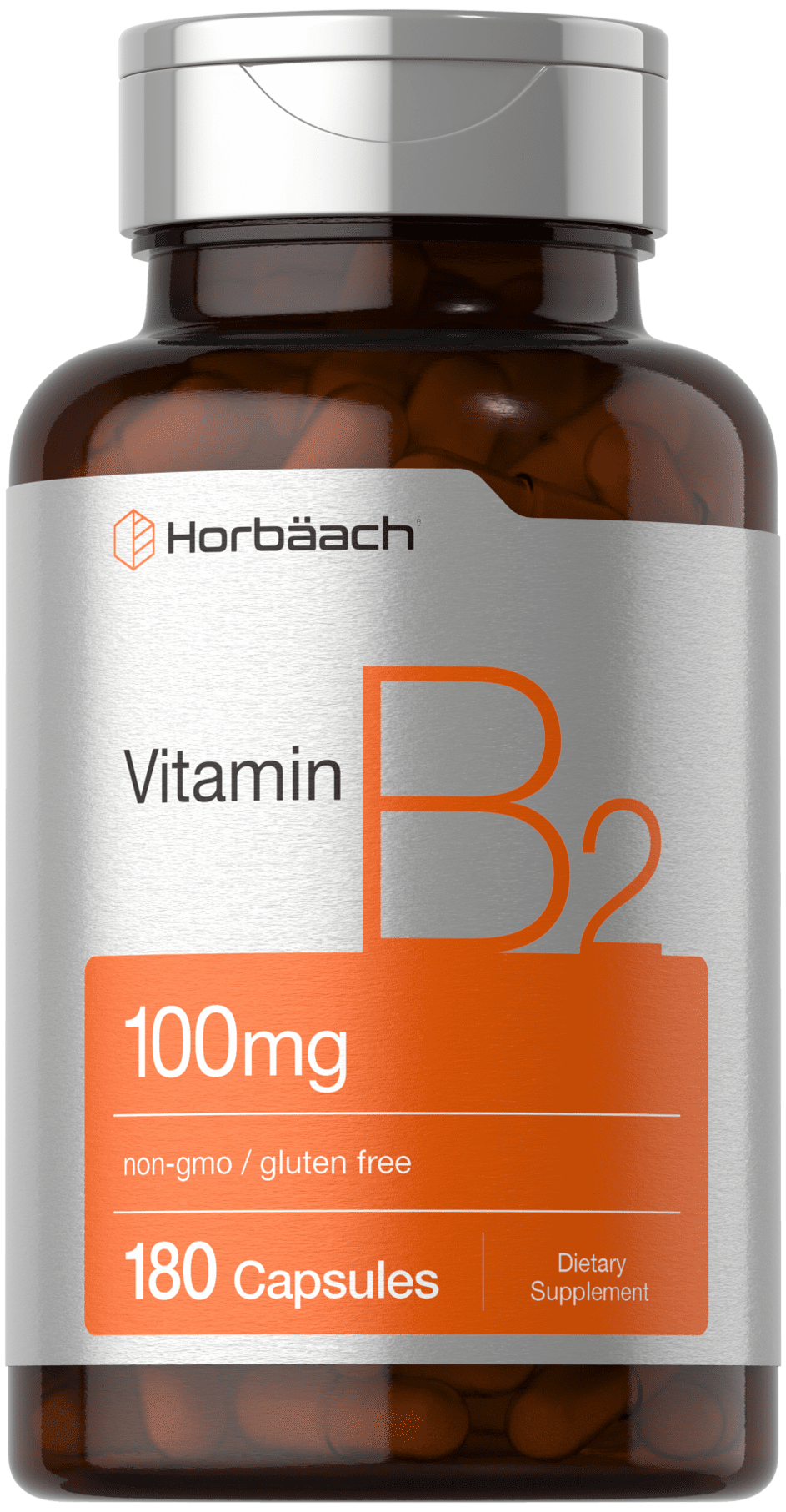 Vitamin B-2 100mg | 180 Tablets | Vegetarian, Non-GMO & Gluten Free ...