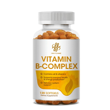 Vitamin B Complex Capsule (B12, B1, B2, B3, B5, B6, B7, B9, Folic Acid ...