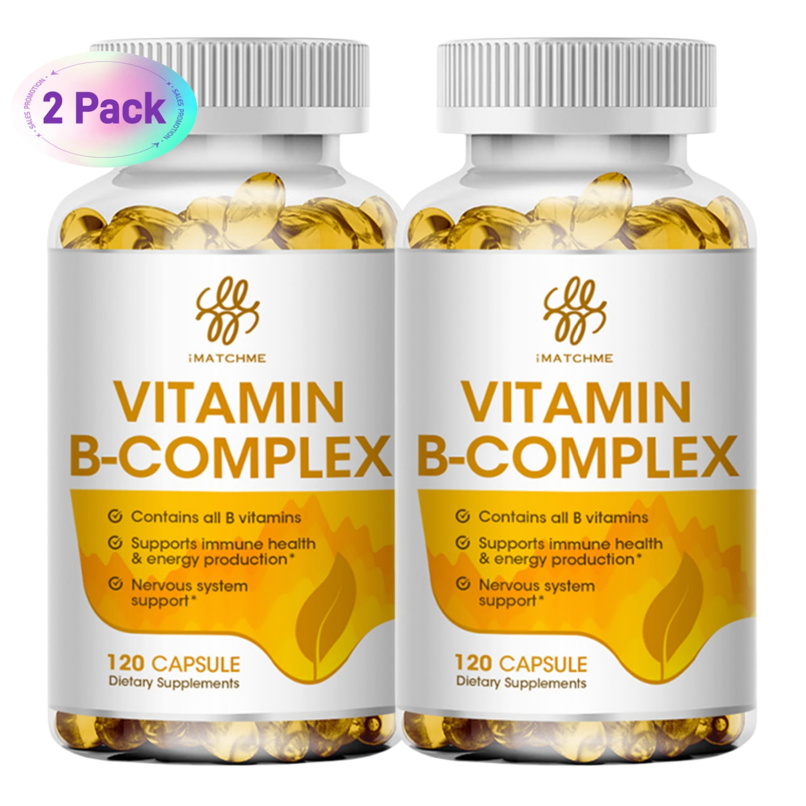 Vitamin B Complex(B12, B1, B2, B3, B5, B6, B7, B9, Folic Acid & Biotin ...