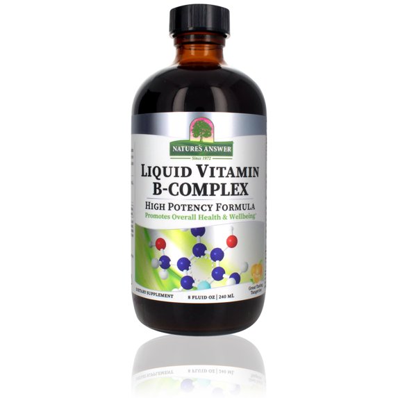 Nature's Answer Vitamin B Complex Liquid, 8oz - Promotes Overall Health ...