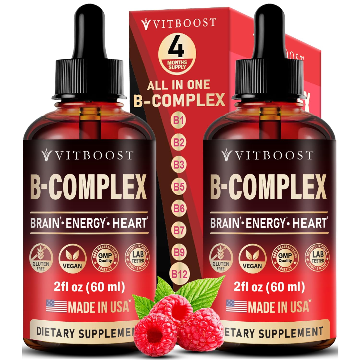 Vitamin B Complex Supplement with 20000 mcg - Extra Strength for Men ...