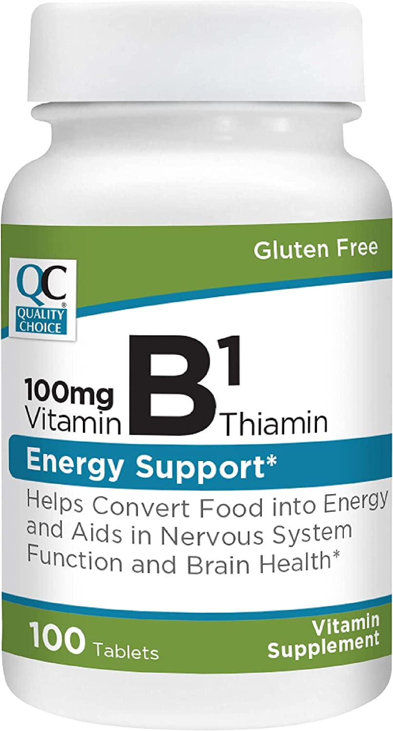 Vitamin B1 100 mg Tablets 100 ct - Walmart.com